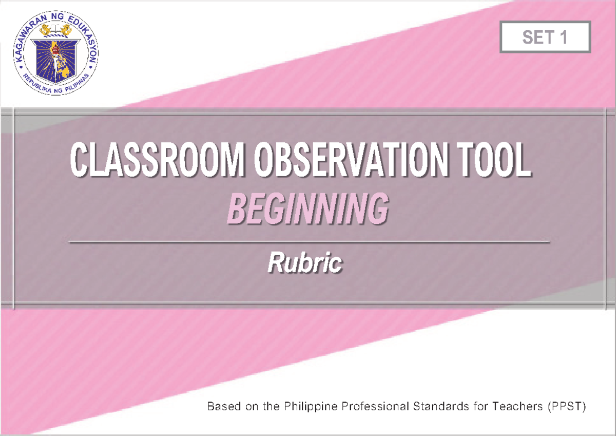 What Is Classroom Observation Tool Deped - Catalog Library
