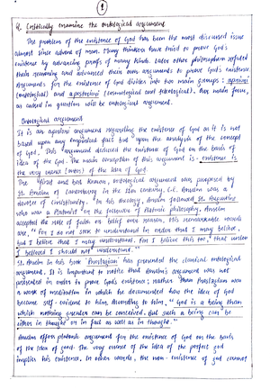 Religious language - UNIT TWO: Q. Religious Language In his essay The ...