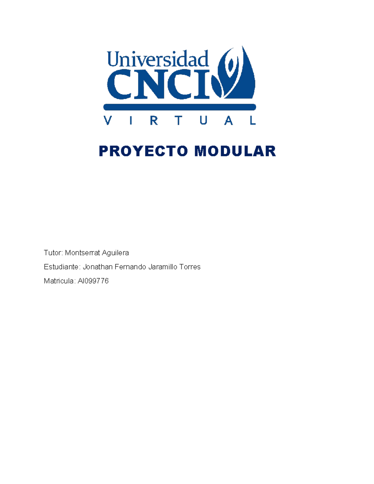 Proyecto Modular Filosofias DE Calidad - PROYECTO MODULAR Tutor: Montserrat Aguilera Estudiante ...