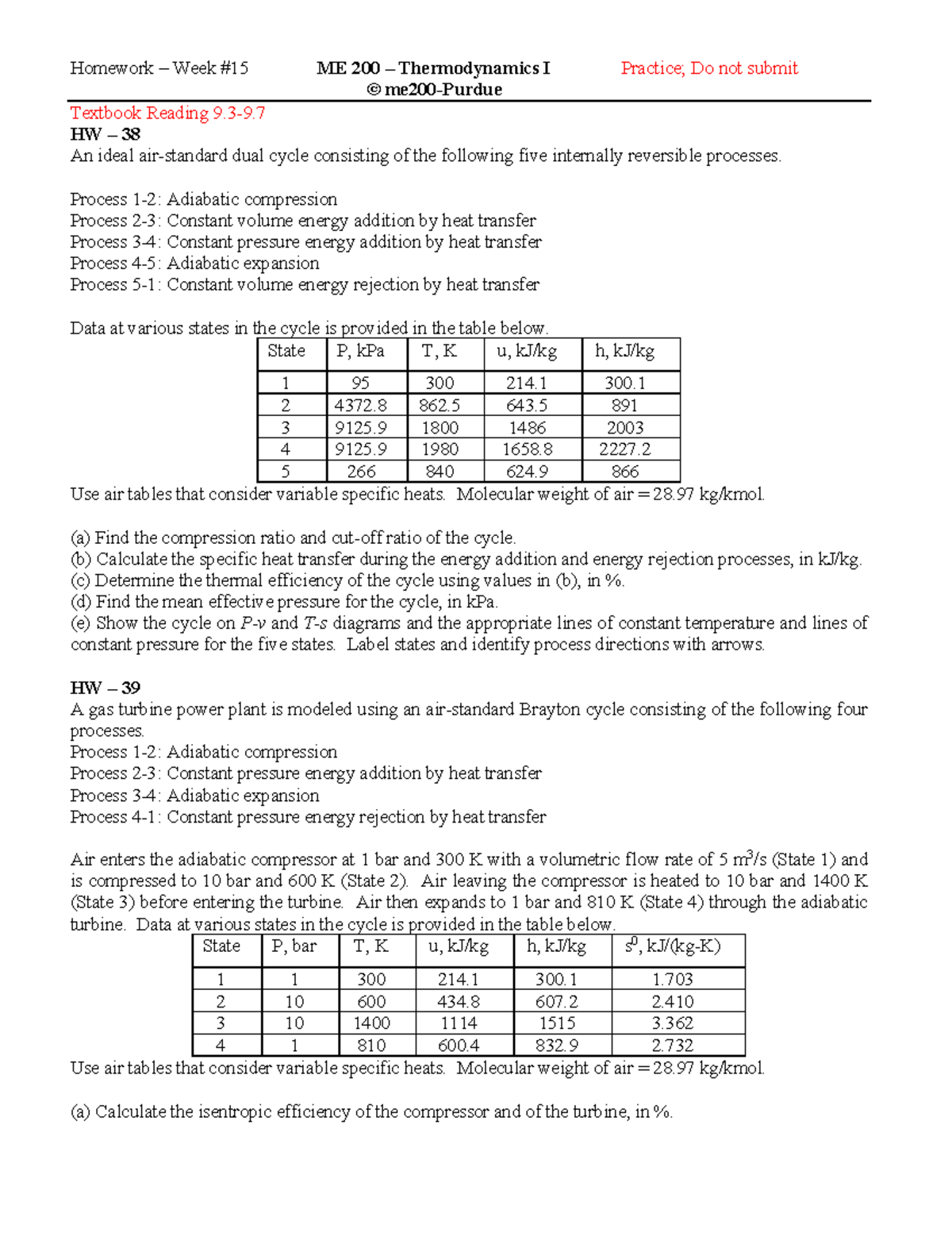 HW38-40 - S2023 HW Problems - Homework – Week #15 ME 200 ...