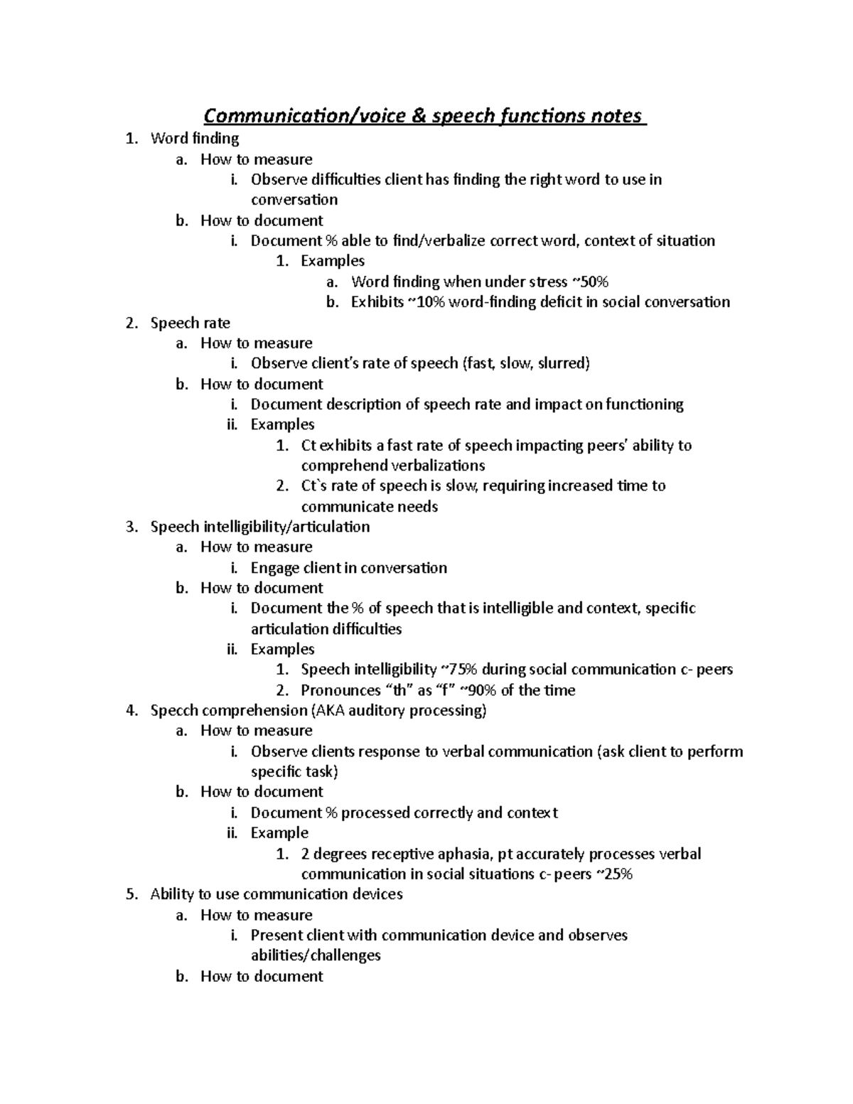 Communication notes Print - Communication/voice & speech functions ...