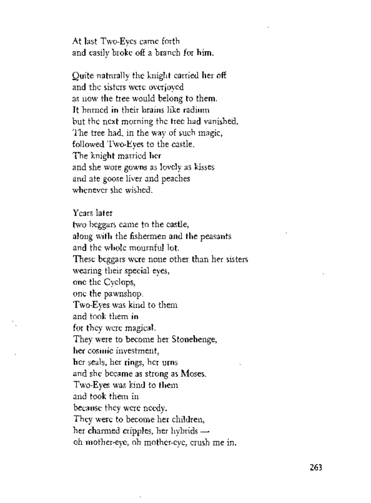 Anne Sexton - The Complete Poems 291 - At last Two-Eyes came forth and ...
