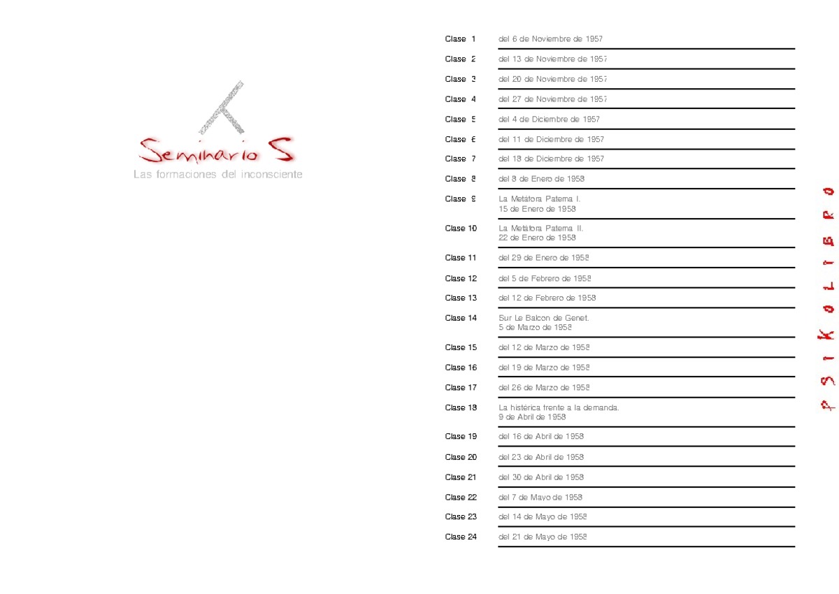 C - U2 - Sem 5 - Lacan - material de clases practicas - Las formaciones ...