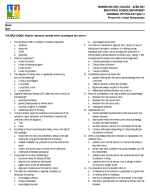 7 Abnormal Psychology Quiz 7 - MONDRIAAN AURA COLLEGE – SUBIC BAY ...