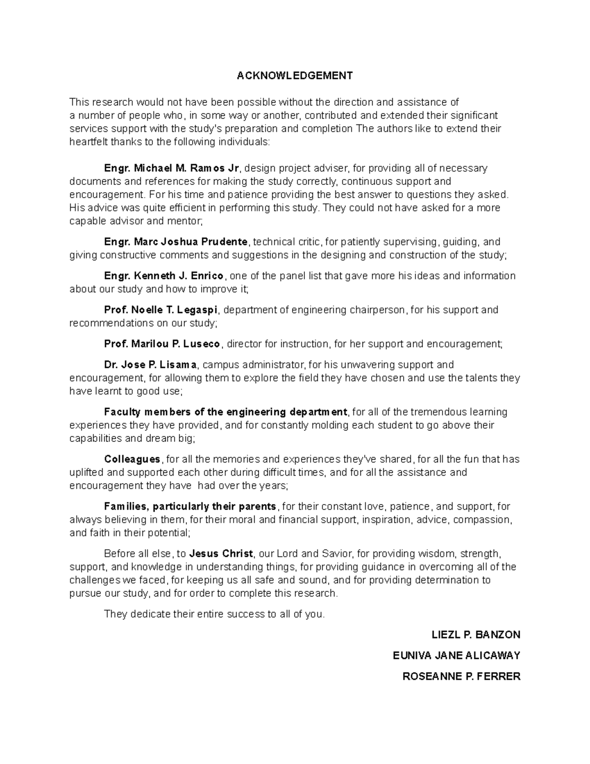 Acknowledgement - ACKNOWLEDGEMENT This research would not have been ...