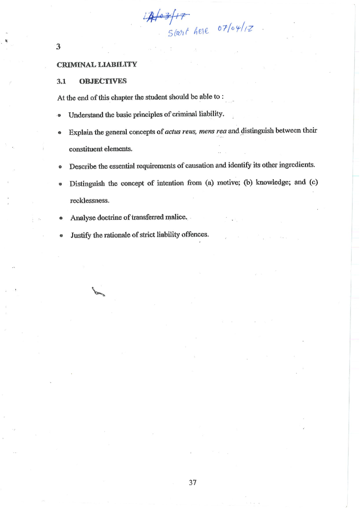 Cr Law Unit 3 by CBU lecturer - ipesfir Sianl here 3 CRIMINAL LIABILITY ...