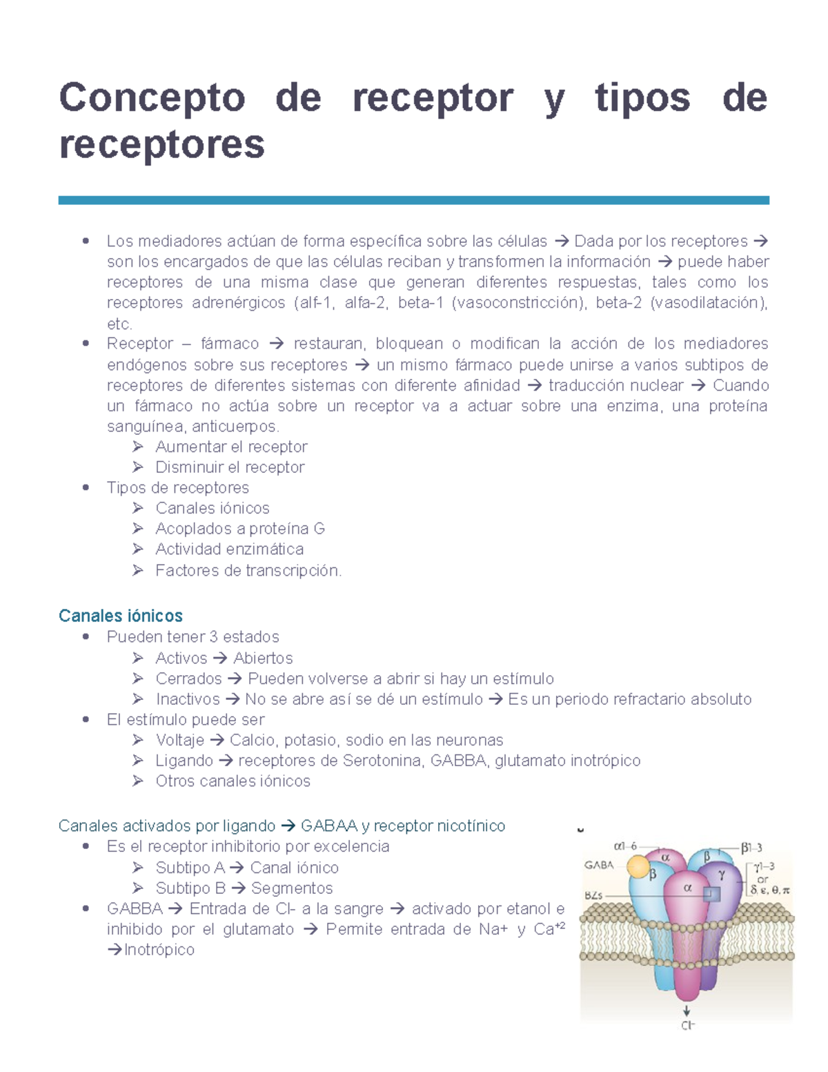 Concepto de receptor y tipos de receptores - Receptor restauran ...
