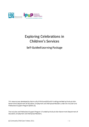 34873 LB Work Placement Logbook E1049 Cert III ECEC - Student Name ...