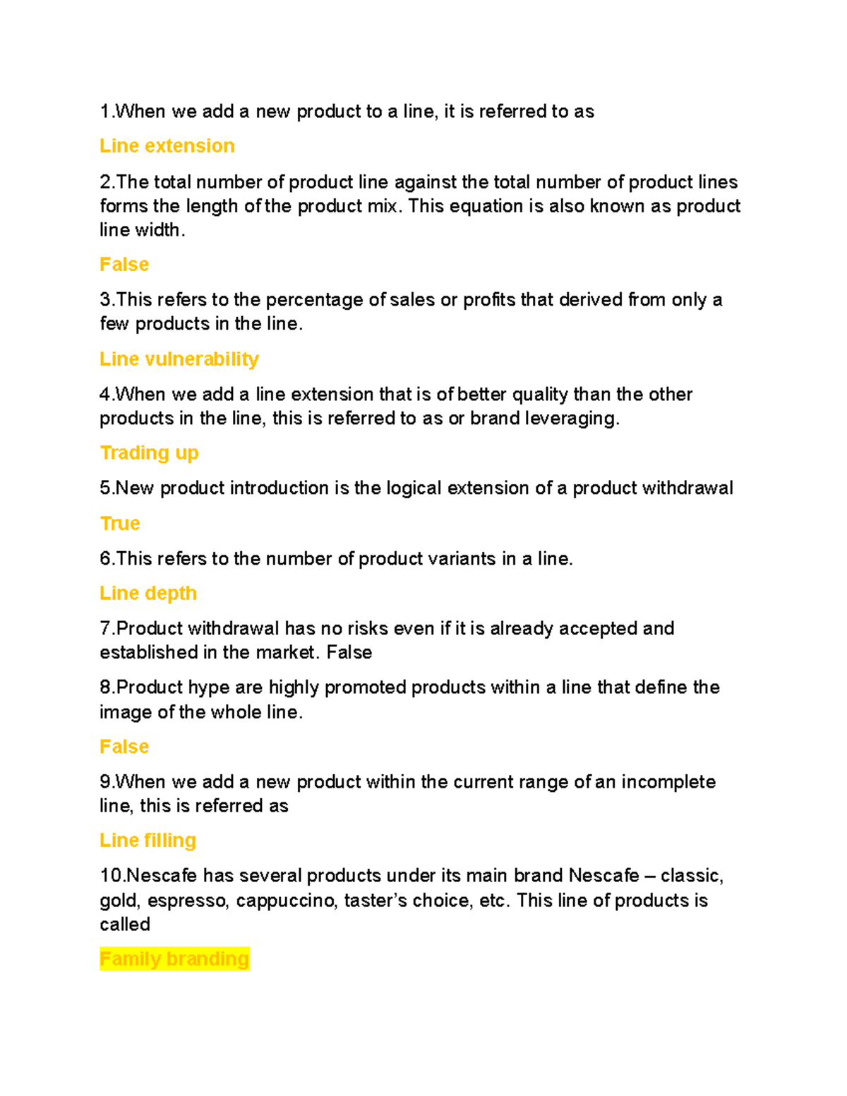 Assignmentss-2 - Assignmentss-2 - 1 we add a new product to a line, it ...