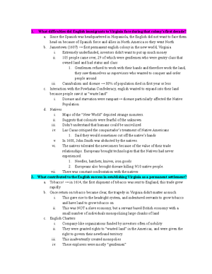 The Requerimiento - Assigned weekly reading questions and answers - The ...