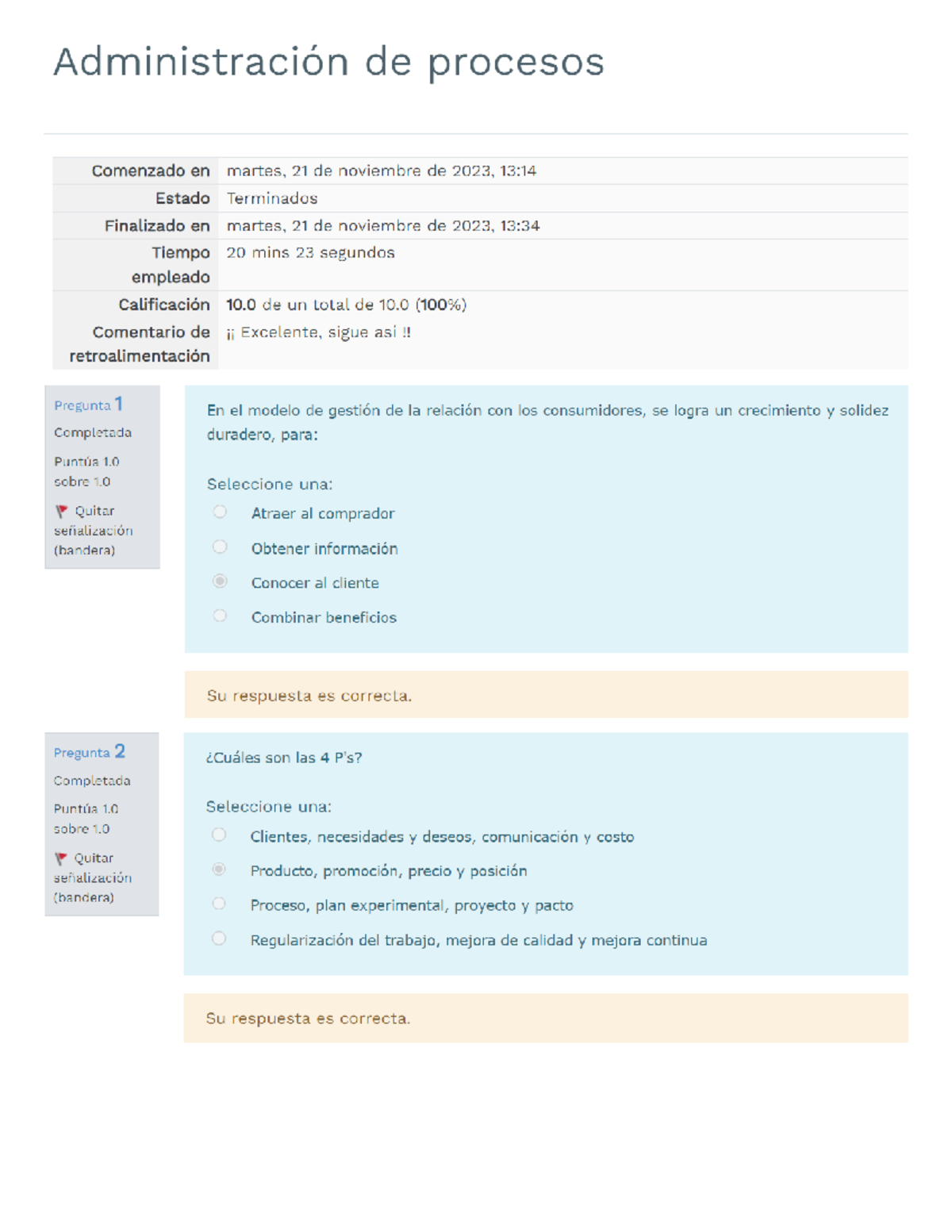 Administracion de procesos - modalidad de examenes semana 5 ...
