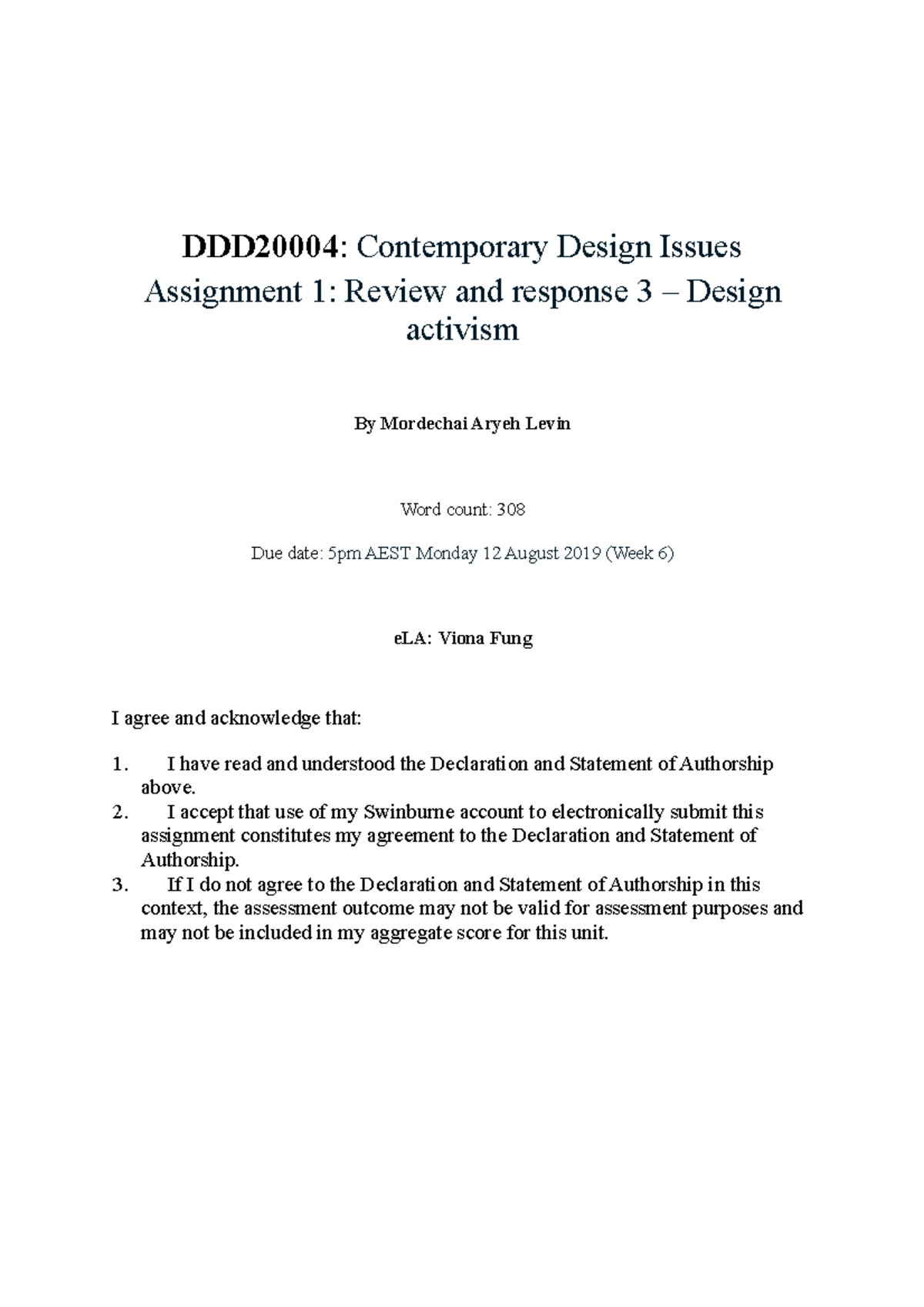 Design 5 - Final Version - DDD20004: Contemporary Design Issues ...