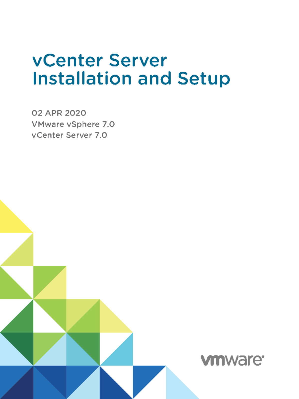 Vsphere vcenter server 70 installation guide - vCenter Server ...