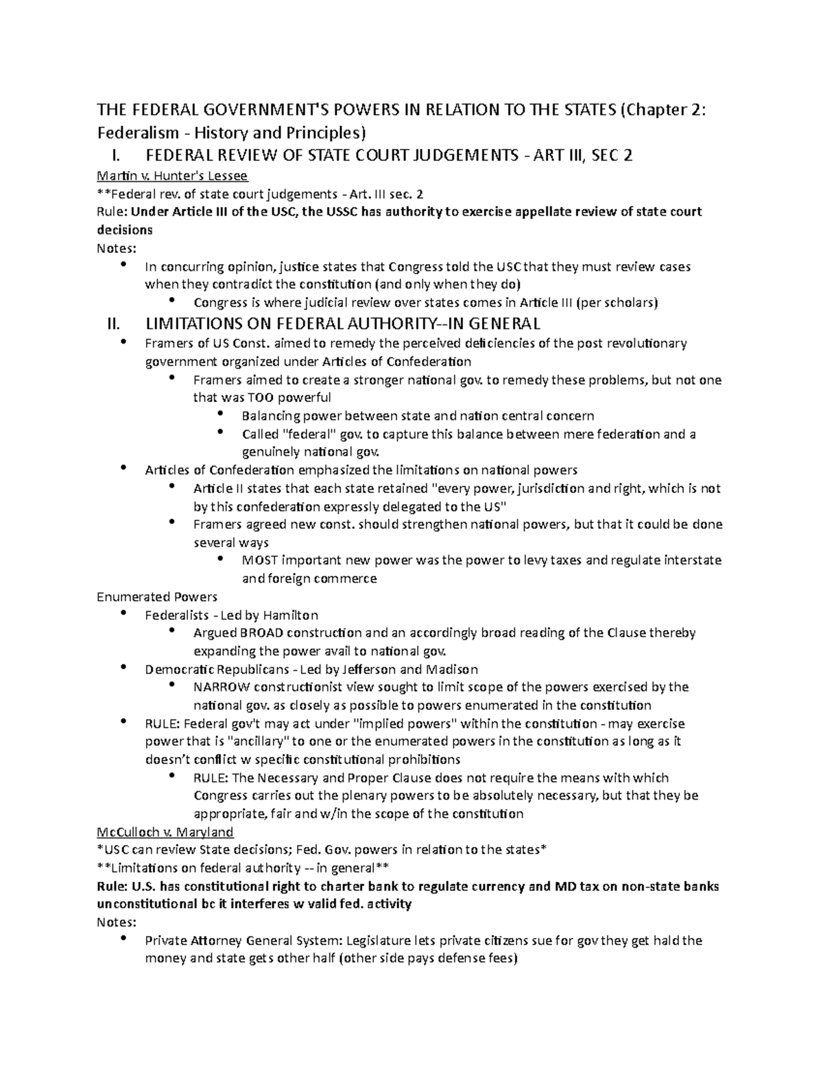 Federal Power Commerce Clause - THE FEDERAL GOVERNMENT'S POWERS IN ...