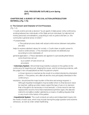 CIV PRO Outline 2022 - Summary Civil Procedure (Kim) - CIVIL PROCEDURE ...
