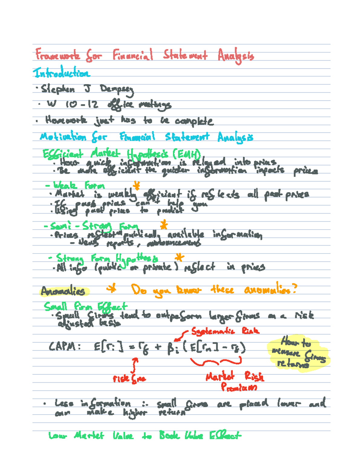 Chapter 1 Framework For Financial Statement Analysis - Framework ...