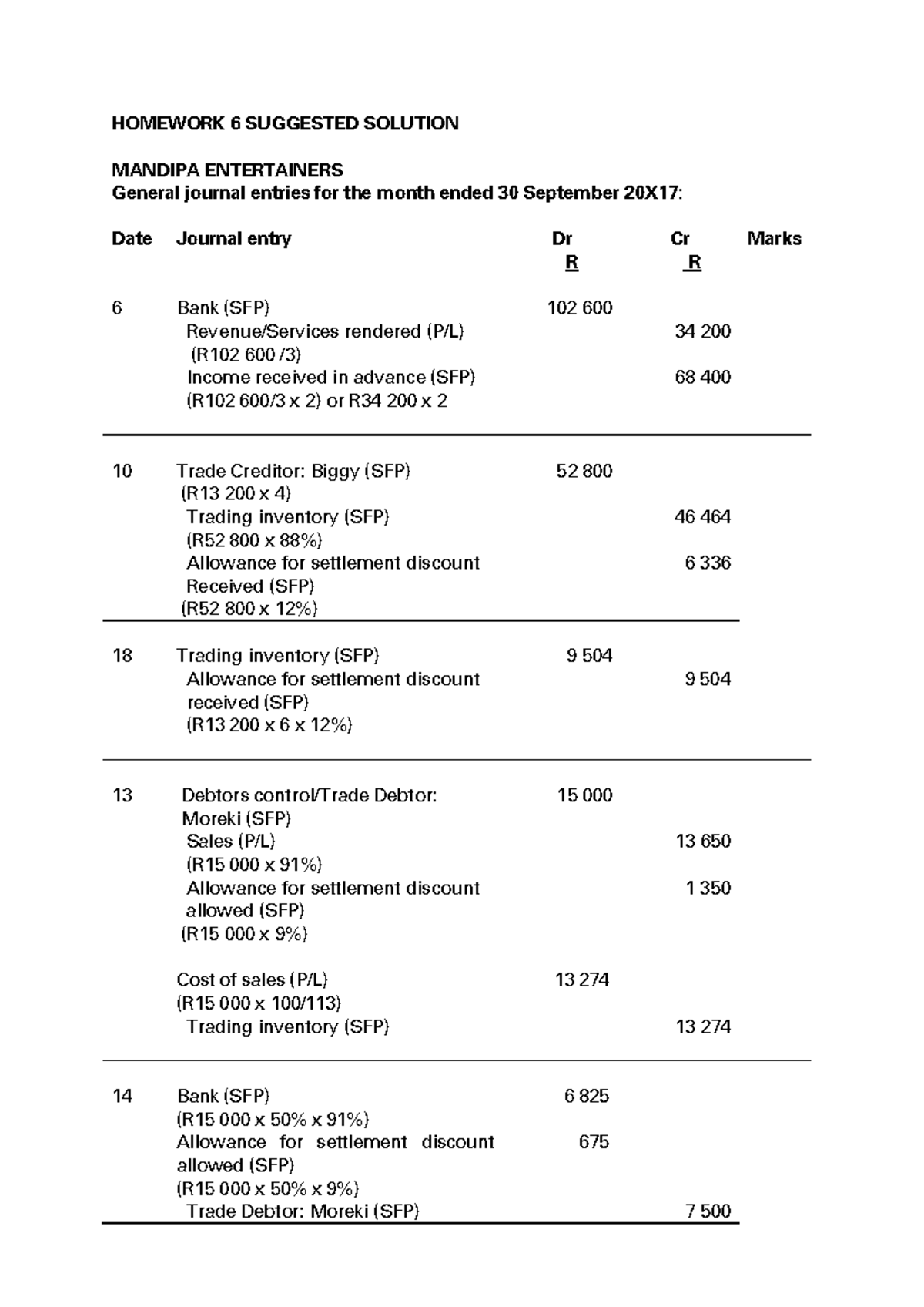 Homework 6 Suggested Solution - HOMEWORK 6 SUGGESTED SOLUTION MANDIPA ...