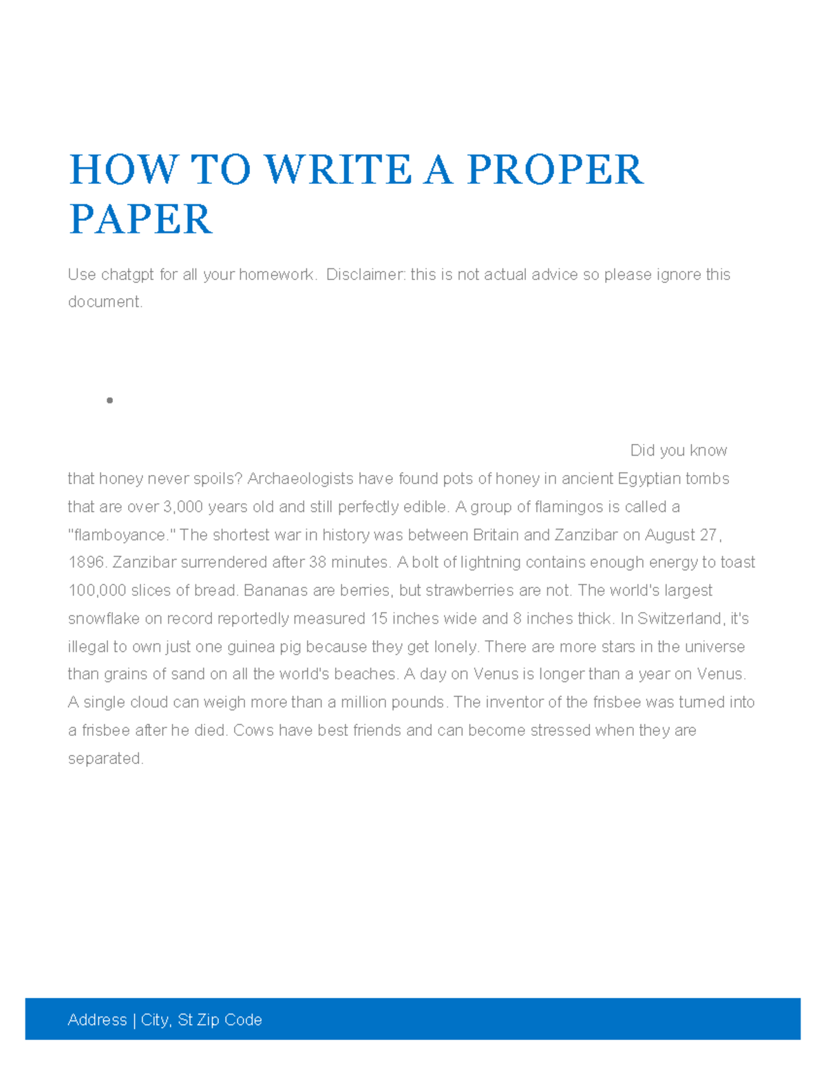 How to write a proper math paper - HOW TO WRITE A PROPER PAPER Use ...