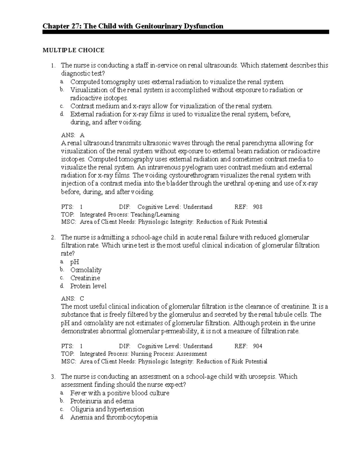 292565407 Chapter 27 the Child With Genitourinary Dysfunction - Chapter ...