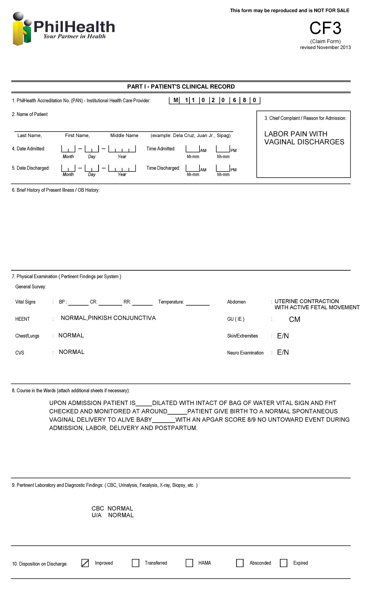 2024 MCP - This form may be reproduced and is NOT FOR SALE AM PM AM PM ...