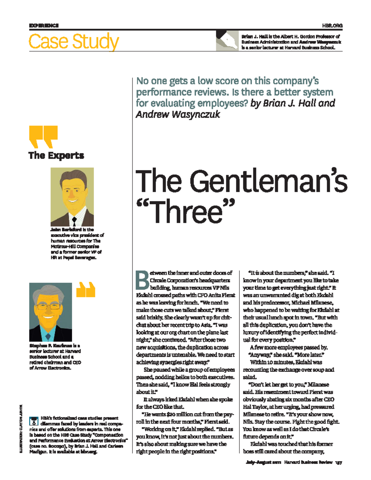 Case Analysis 2 - The Gentleman's Three - EXPERIENCE HBR Case Study ...