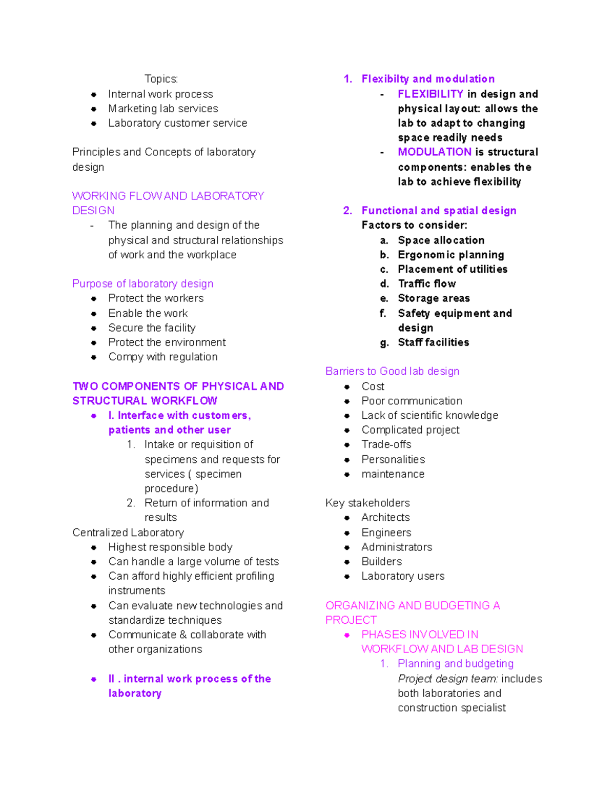 Lab man mod 9 - hgfx - Topics: Internal work process Marketing lab ...