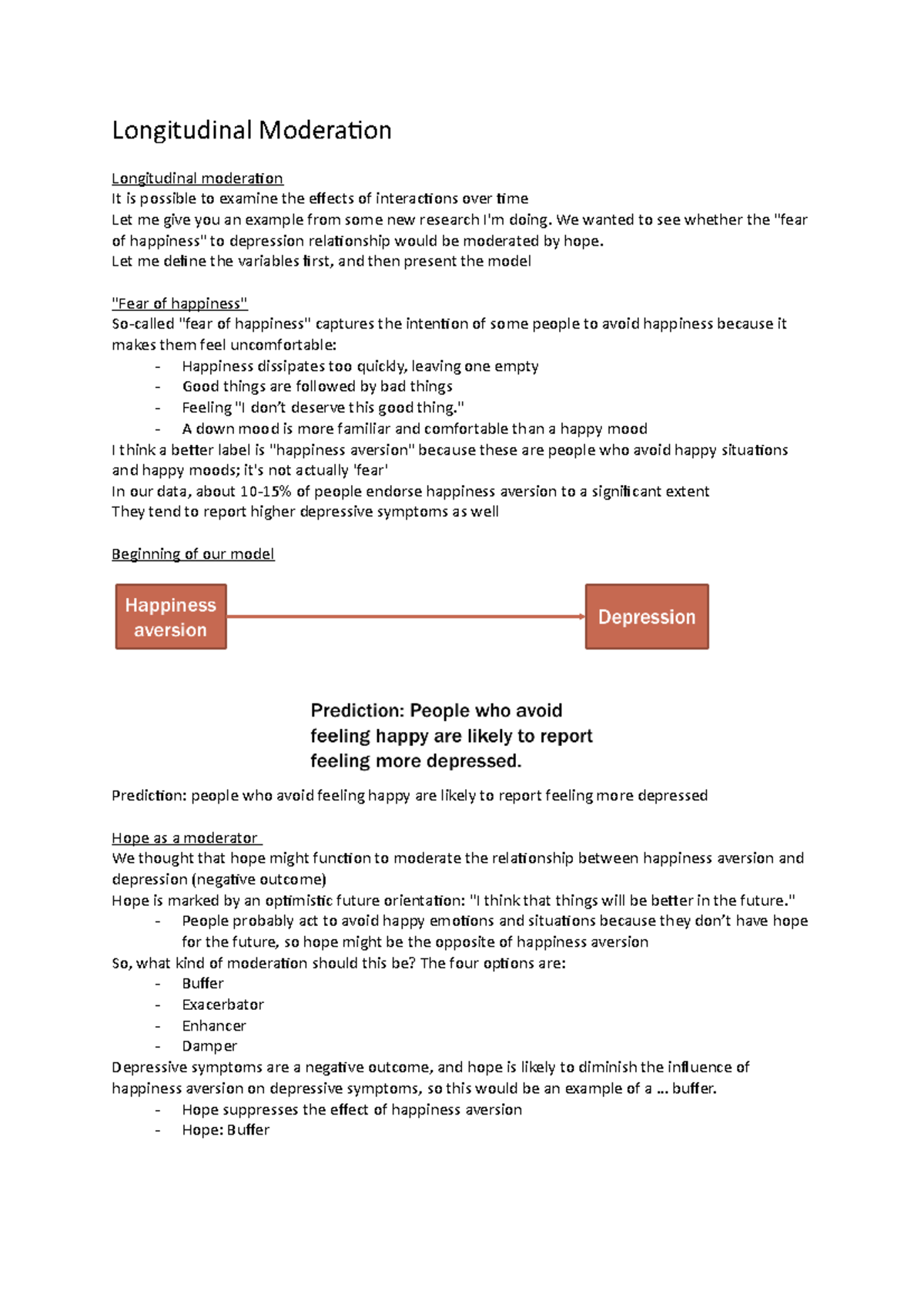 4. Longitudinal Moderation - Longitudinal Moderation Longitudinal ...
