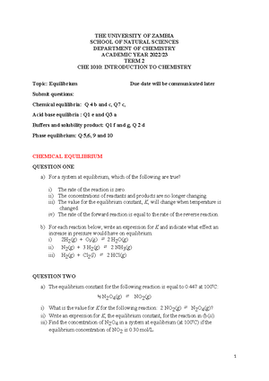 Mole concept moles equations and molarity - O-level The mole A mole of ...