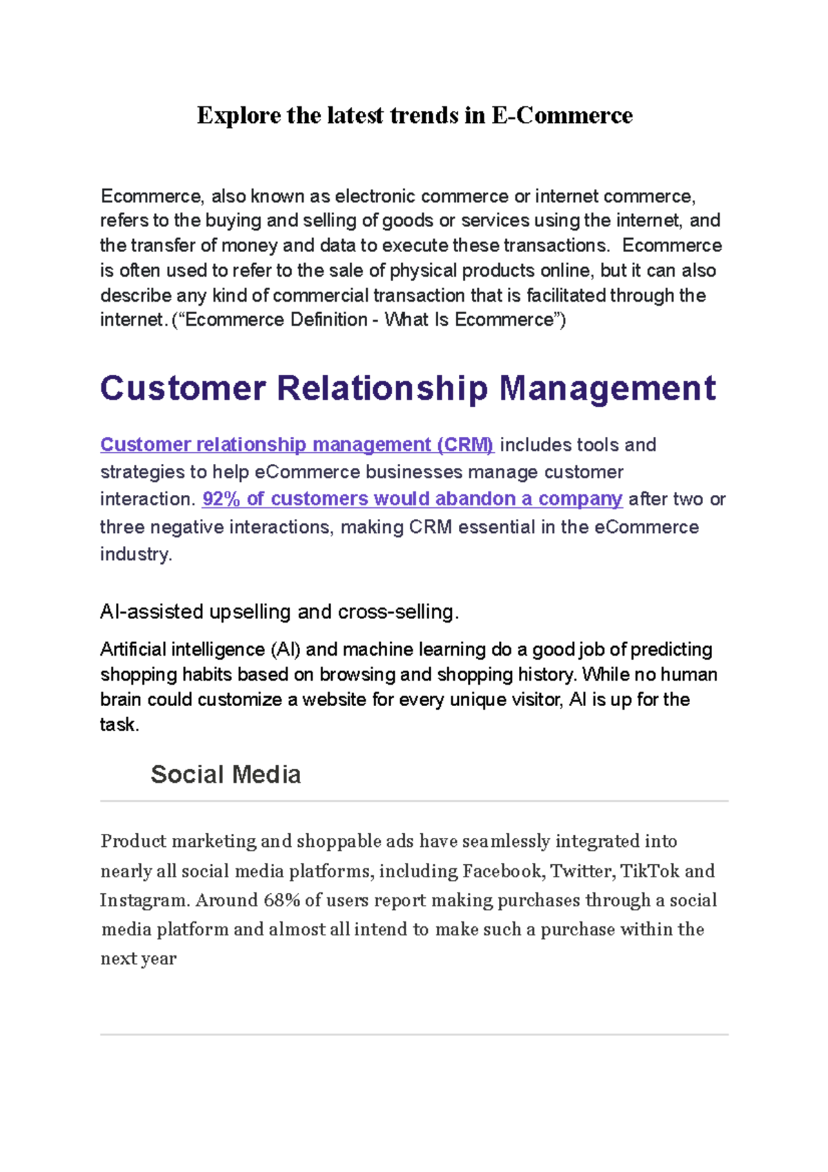 Explore the latest trends in E - Explore the latest trends in E ...