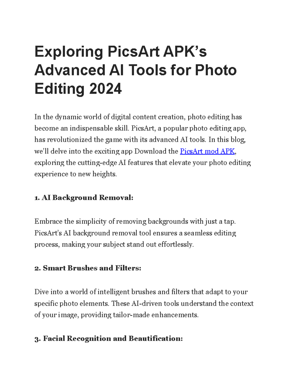 Exploring Pics Art APK ai tools for editing - Exploring PicsArt APK’s ...