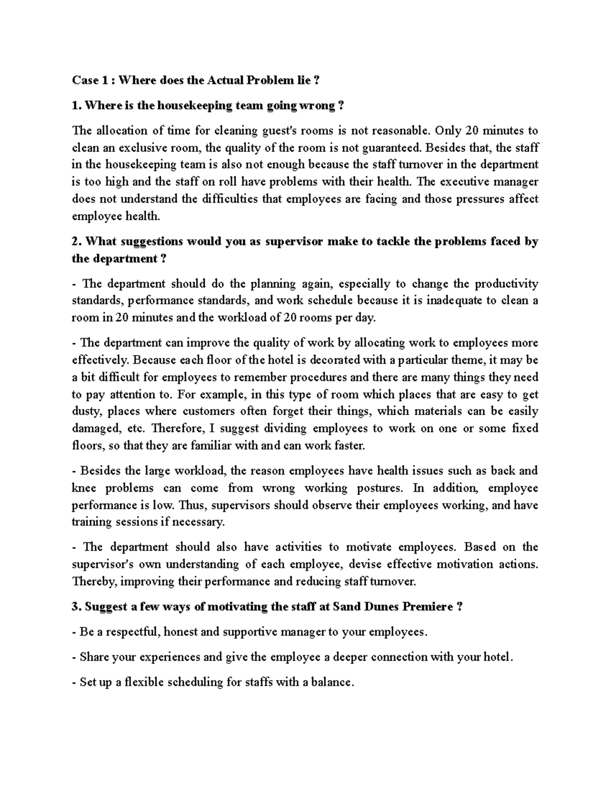 Case 1 - Case study 2: Exercise 1 - Case 1 : Where does the Actual ...