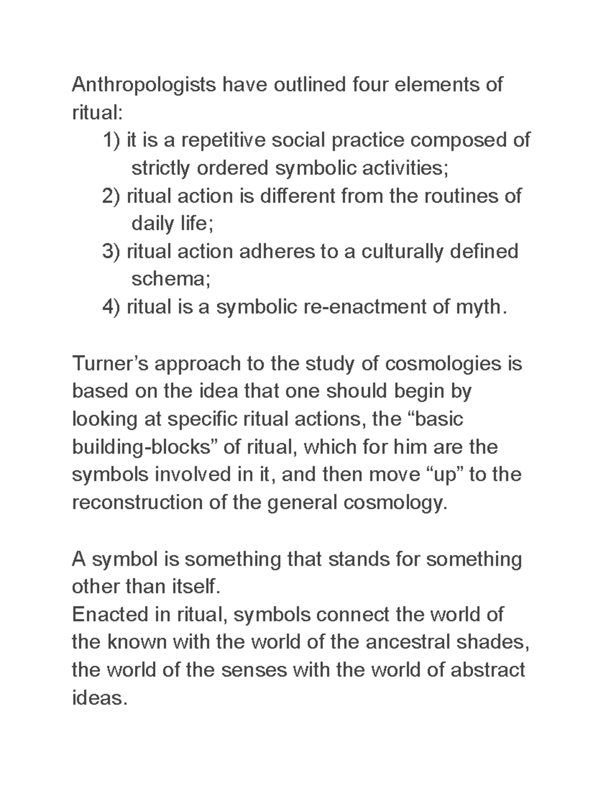 Cultural Anthropology - Anthropologists have outlined four elements of ...