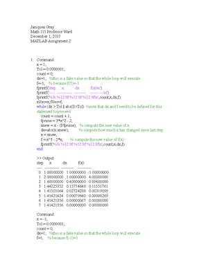 Calculus 1 formulas (Part 1) - MATH 111 - Studocu