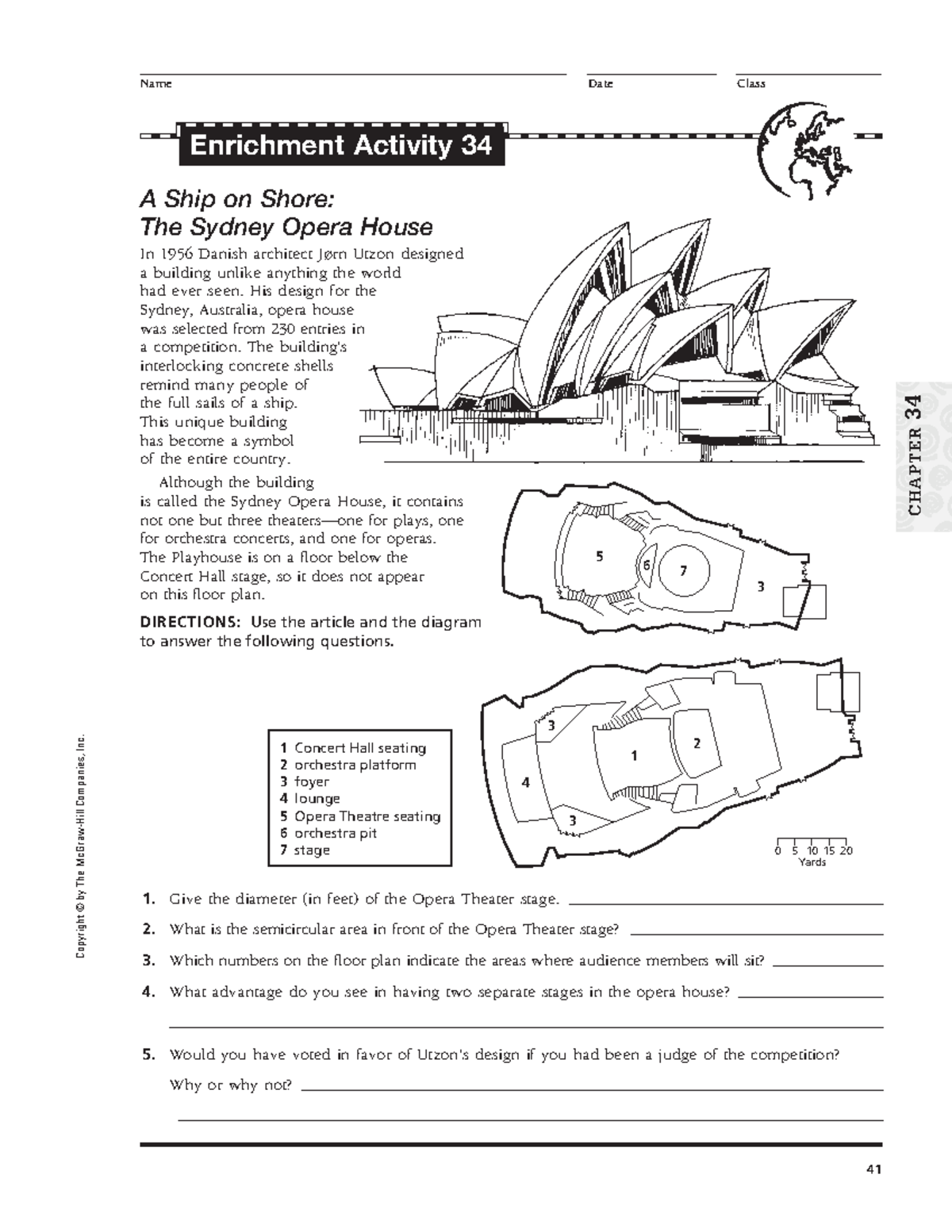 Enrichment 34 - Practice Handout - CHAPTER 34 Copyright © by The McGraw ...
