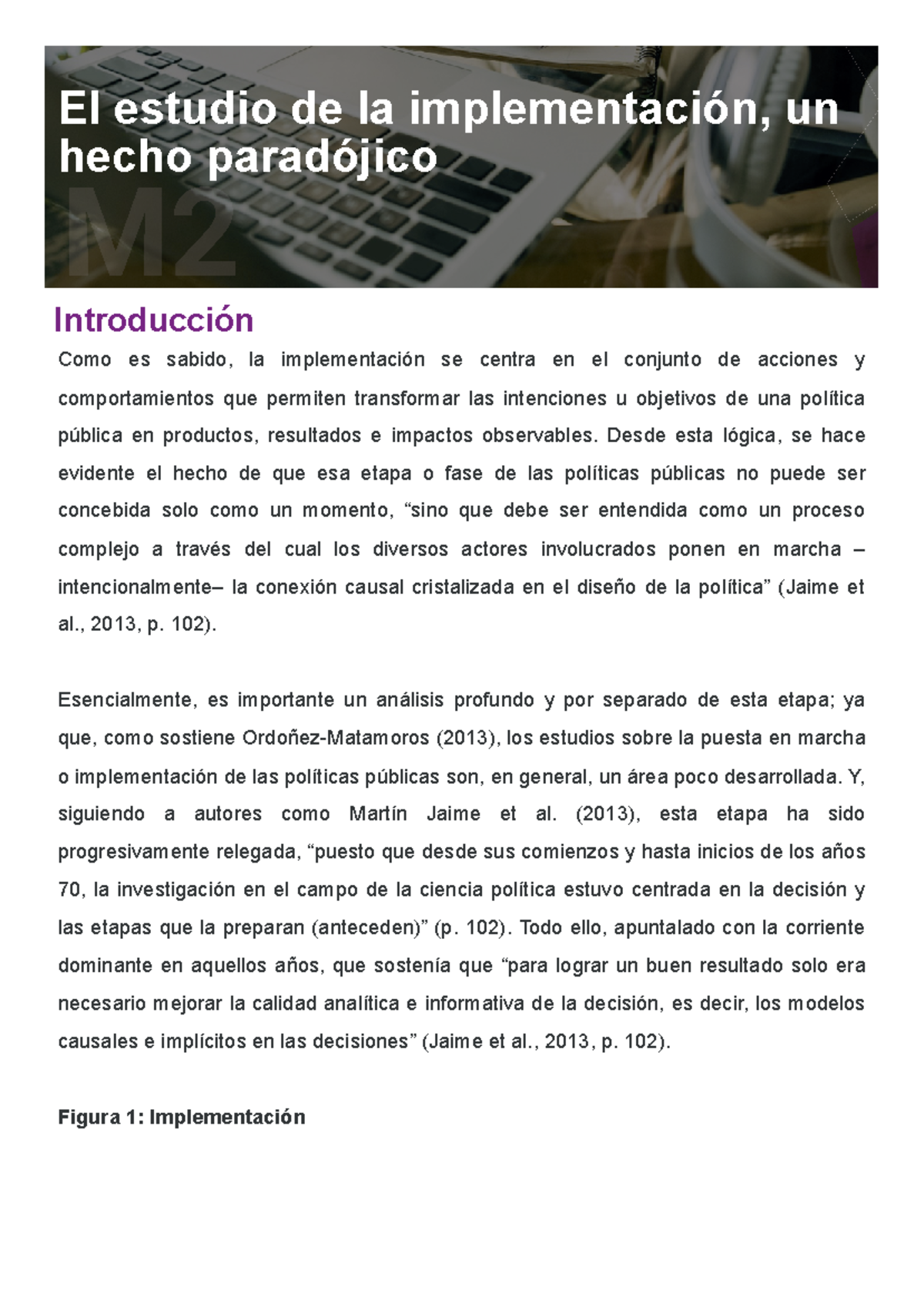 Modulo 2 Introducción a las políticas públicas - El estudio de la ...