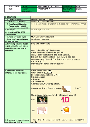 ILMP Sample - n/a - INDIVIDUAL LEARNING MONITORING PLAN Learner’s Name ...