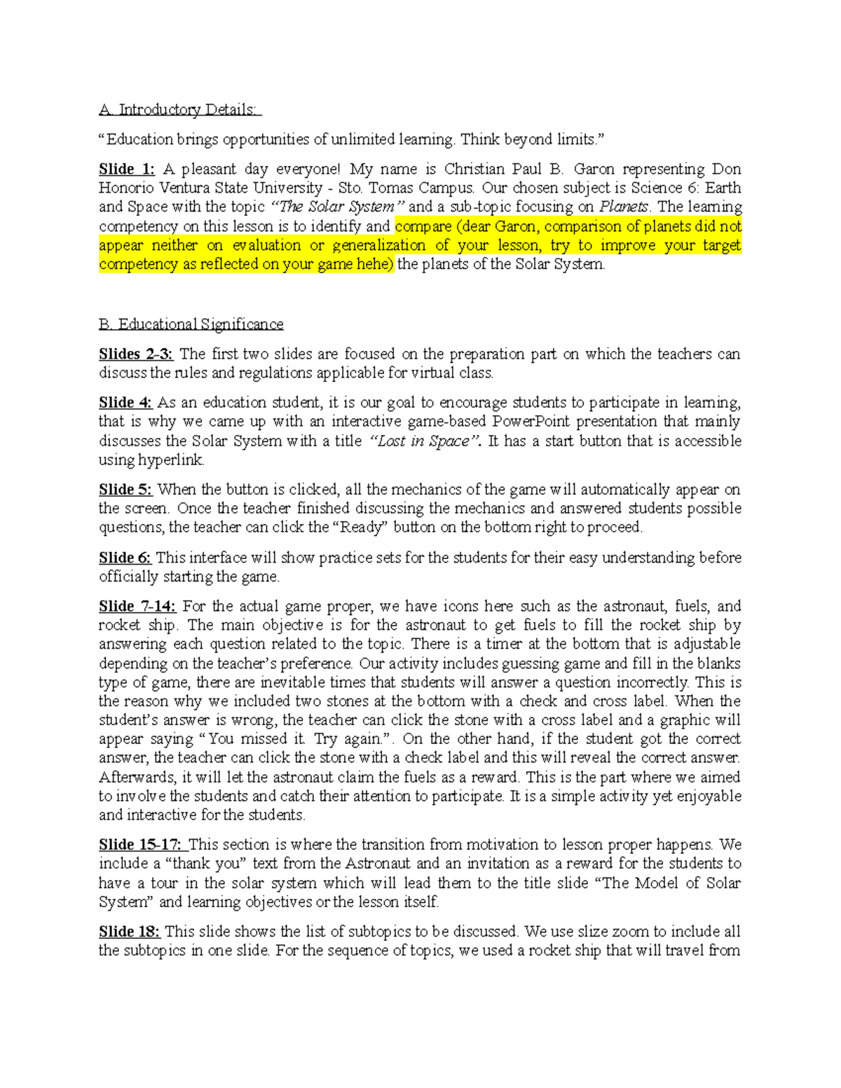 Script-for-Instruction Materials Script - A. Introductory Details ...