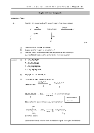 2. Chemistry SK025 Pre-Lab Answer - Pre-Lab Module EXPERIMENT 1 RATE OF ...