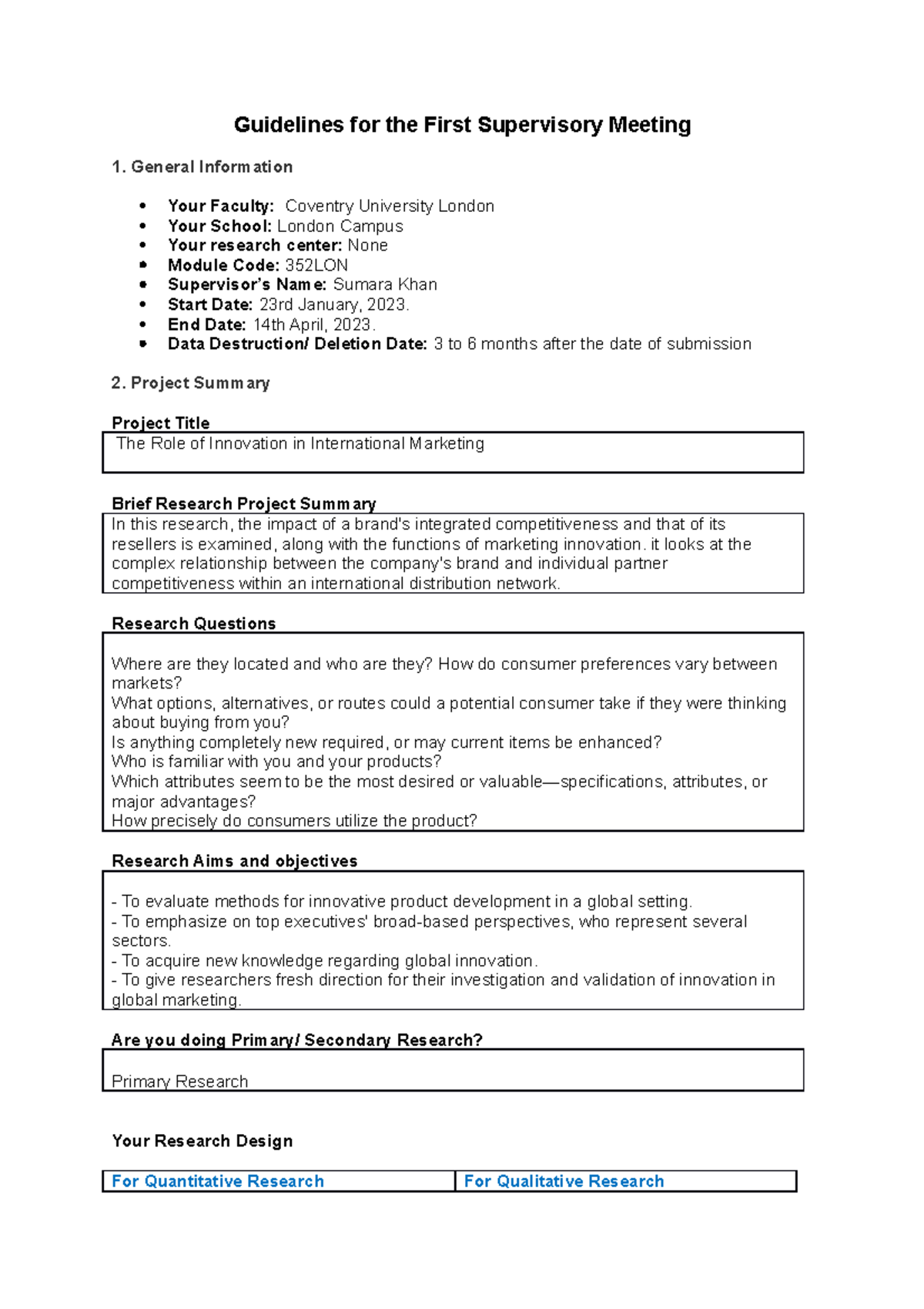 Guidelines for first meeting - Guidelines for the First Supervisory ...