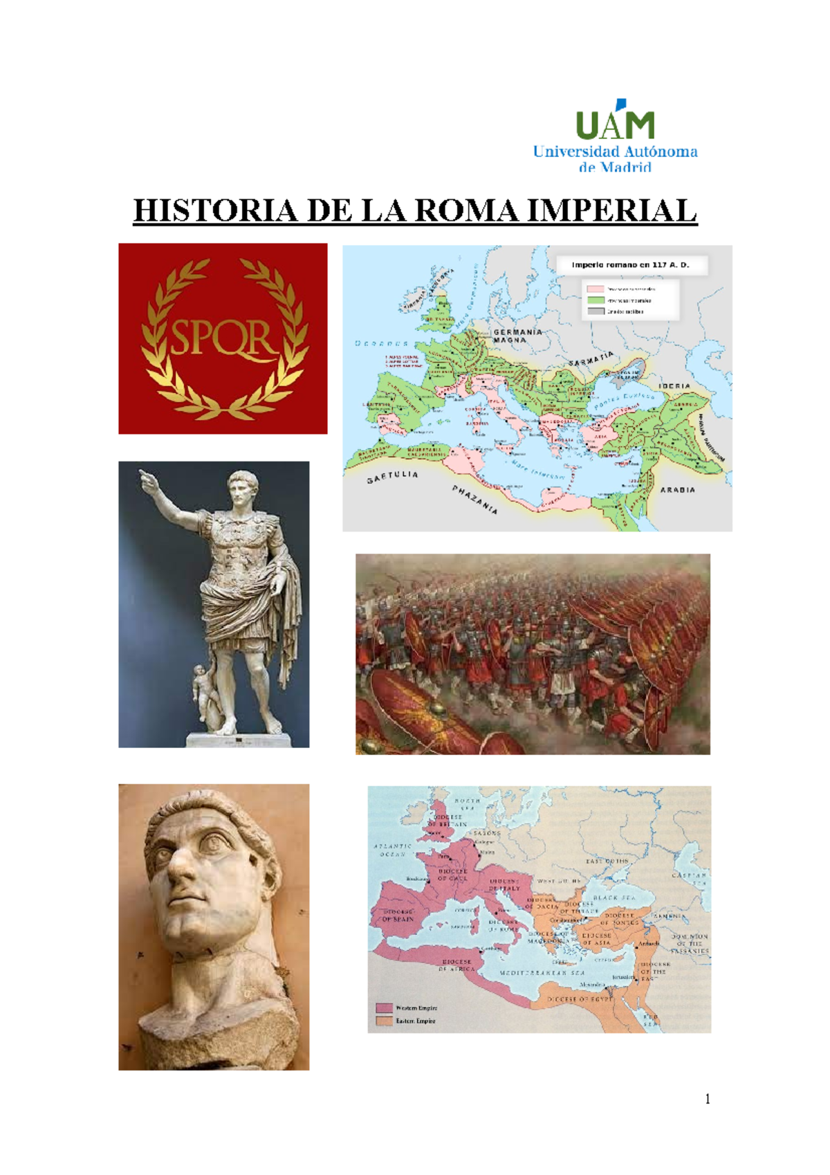 Historia de la Roma Imperial Apuntes definitivos - UAM - Studocu