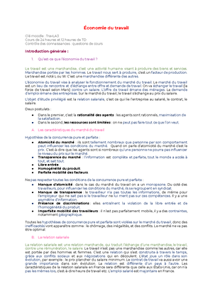 CCF théorie de la croissance - 1. Expliquez pourquoi Solow a développé ...