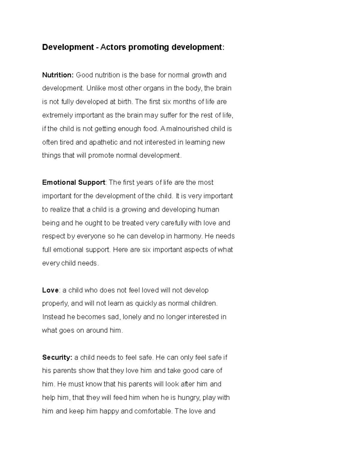 Development - Actors promoting development - Development - Actors ...