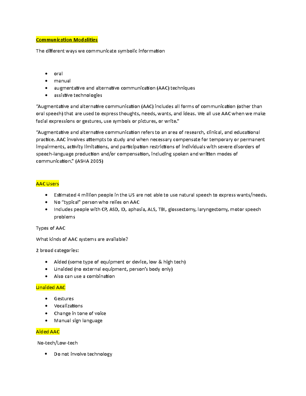 Communication Modalities-10 - Communication Modalities The different ...