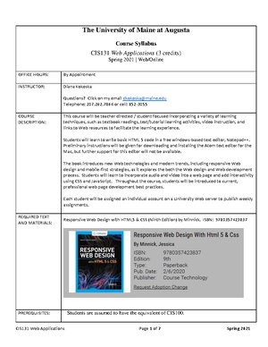 CIS100 Syllabus Fall 2020 Revised - CIS 100: Introduction to Computer ...