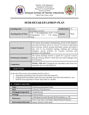 Lesson-Plan Group-3 - Lesson Plan about Literary Devices - 1 st Quarter ...