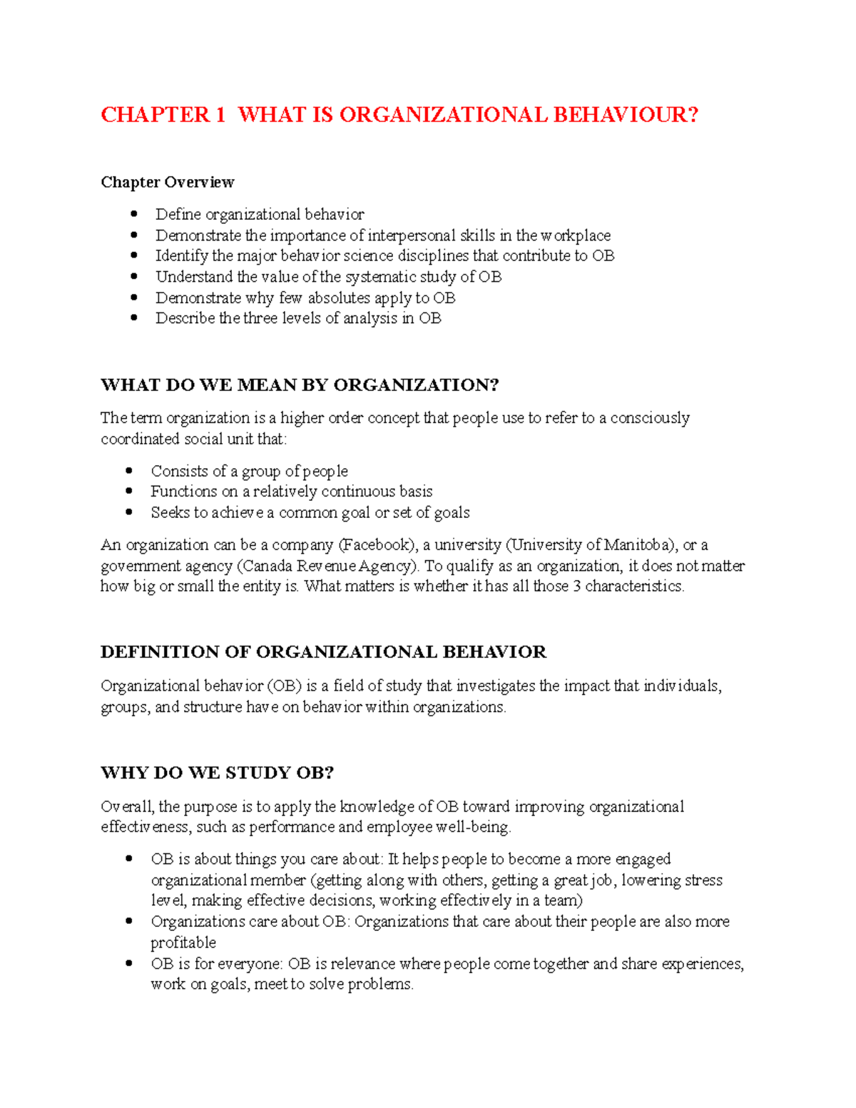 Chapter 1 WHAT IS Organizational Behavior CHAPTER 1 WHAT IS chapter-1-what-is-organizational-behavior-chapter-1-what-is