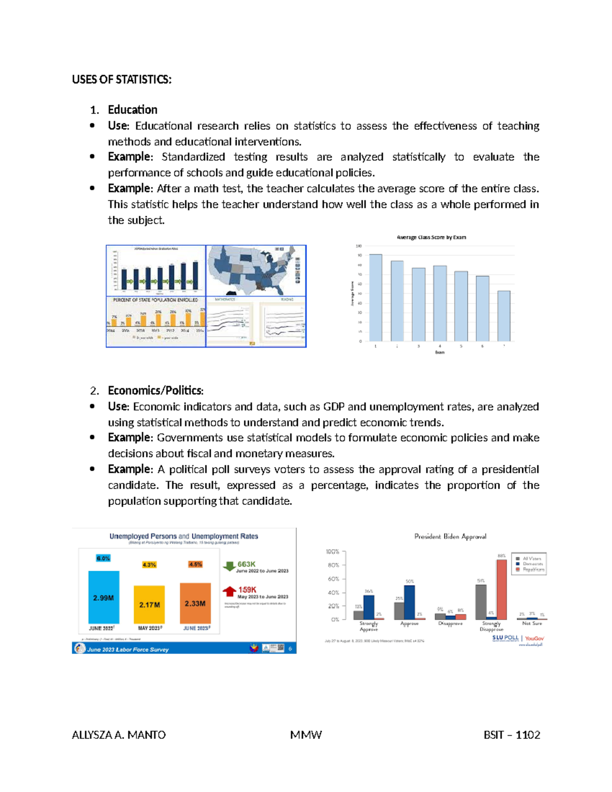 USES OF Statistics - sdasadadasdsadasdsa - USES OF STATISTICS ...