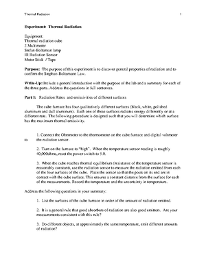 Linear and radial heat conduction experiment report - Linear And Radial ...