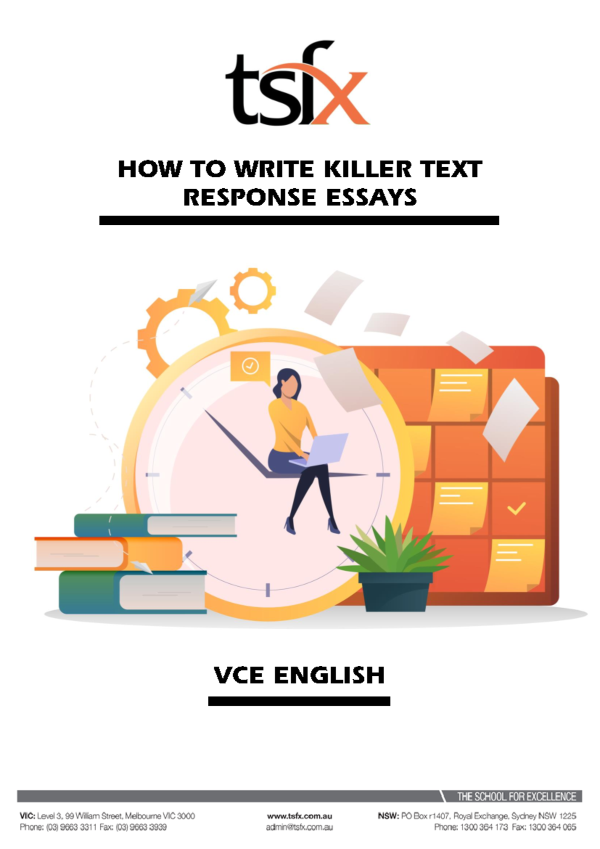 VCE Writing Killer Text Response Essays - Outcome 1 On completion of ...
