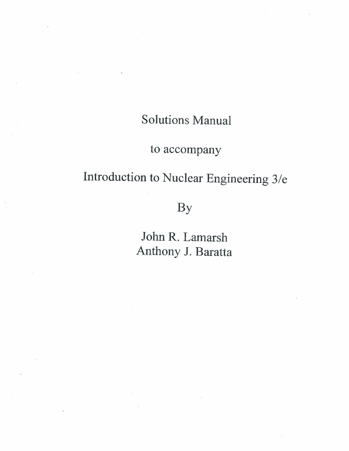 Book solution introduction to nuclear engineering - CHE568H1 - Studocu